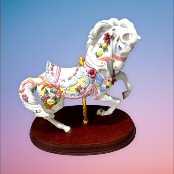 Lenox | Art | Lenox Rose Charger Carousel Horse | Poshmark